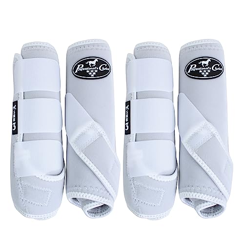 Professional's Choice SMB-3 Sports Medicine Boot | 360 Degrees of Impact Protection | Support for The Suspensory System | Value 4-Pack | Medium White