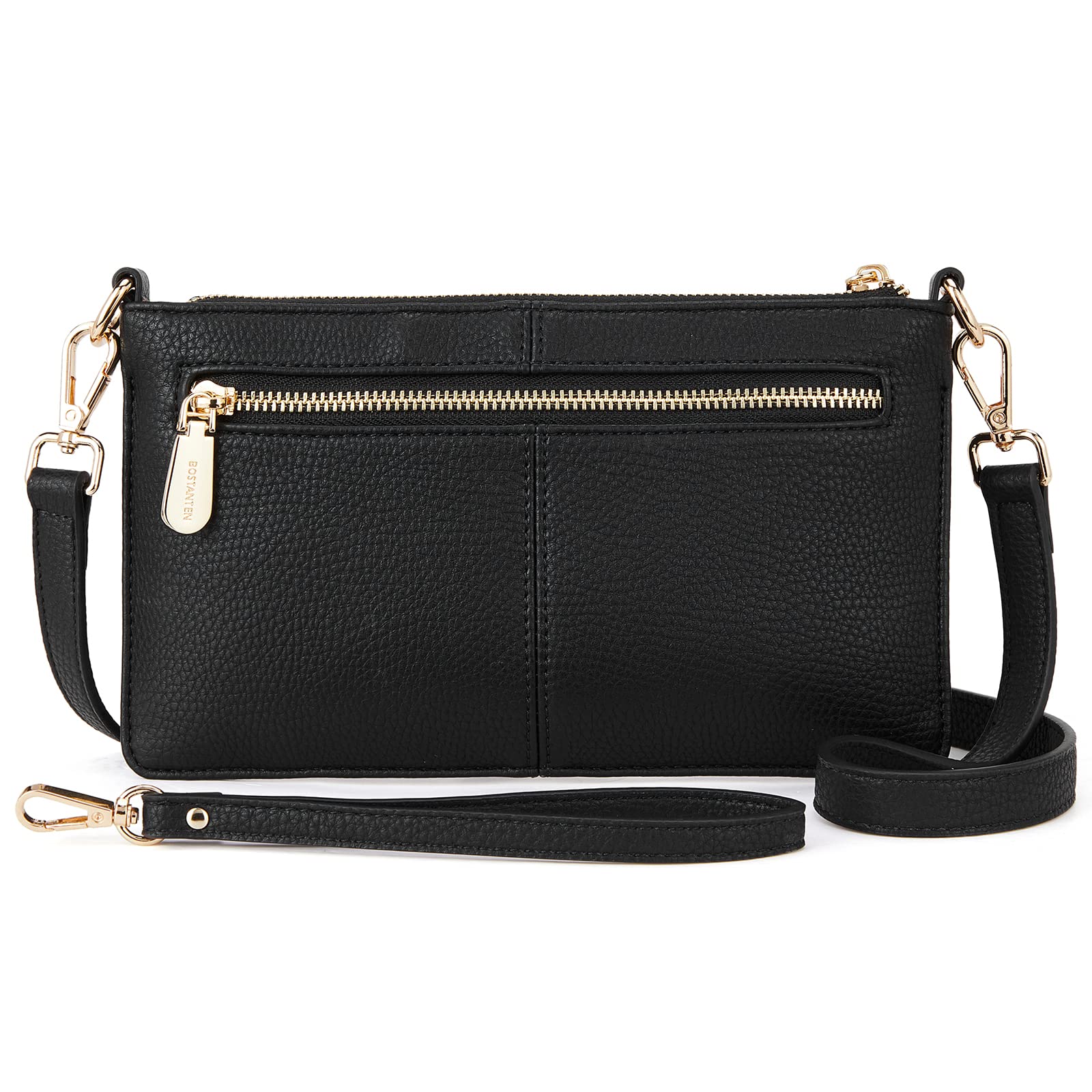 BOSTANTEN Genuine Leather Hobo Handbags Small Wristlet Purses