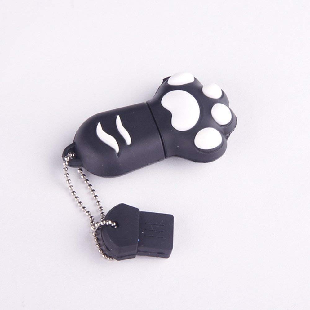 Premium Black Paw USB Flash Memory Drive 8GB