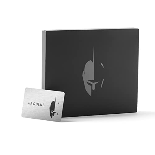 Arculus Silver Key Card - Secure & Convenient Crypto Wallet for Digital Asset Cold Storage. Crypto Cold Wallet for Bitcoin, Cryptocurrency & NFTs. Offline Wallet for Crypto w/ 3-Factor Authentication