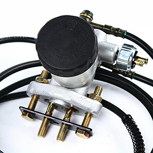 Futchoy Go Kart Brake Master Cylinder Hydraulic Brake Kit Hydraulic Brake Master Cylinder Kit Suitable for Hammer Head and Trail-Master Go Karts Other Chinese 150cc Go Kart