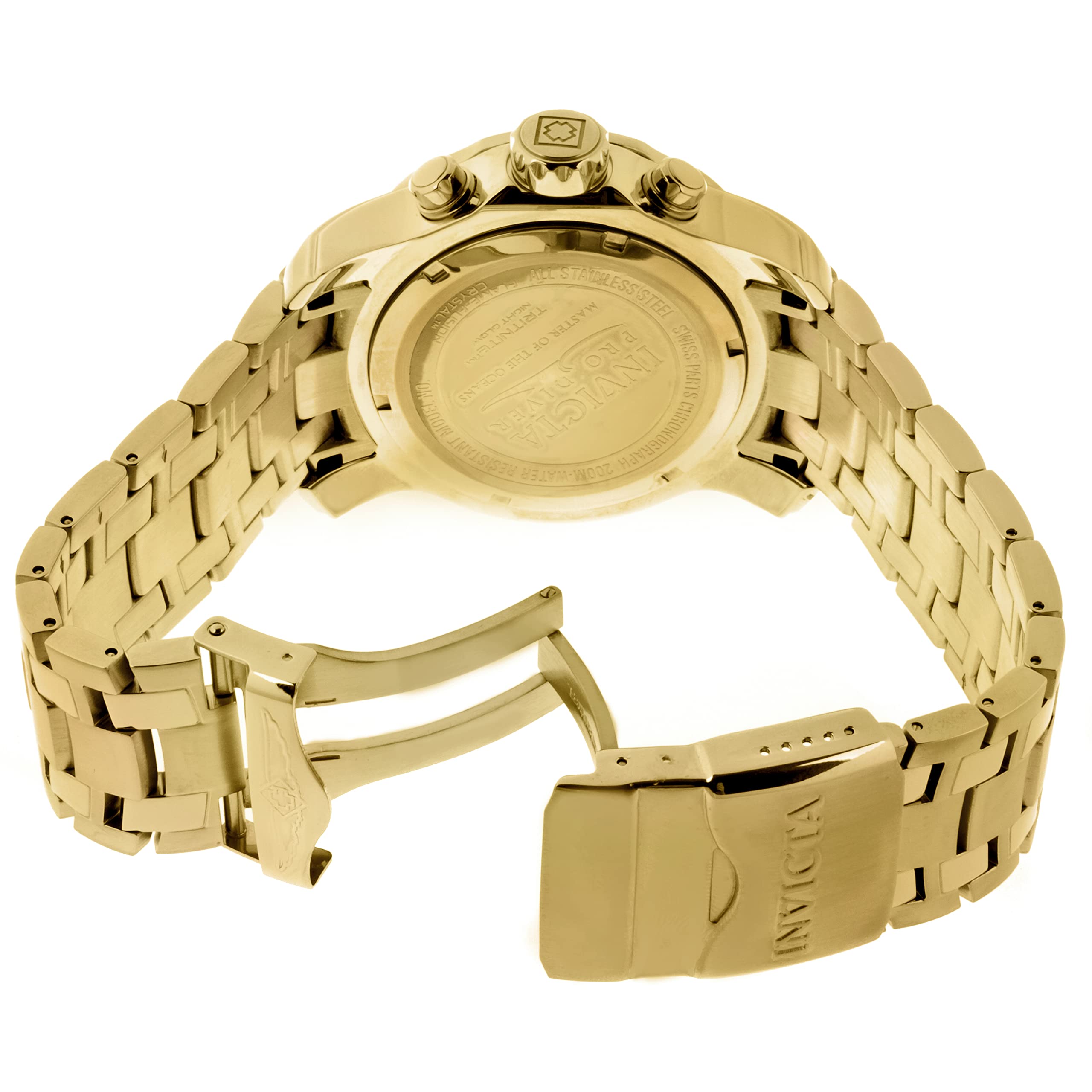 Invicta Men's 0073 Pro Diver Collection Chronograph 18k Gold-Plated Watch