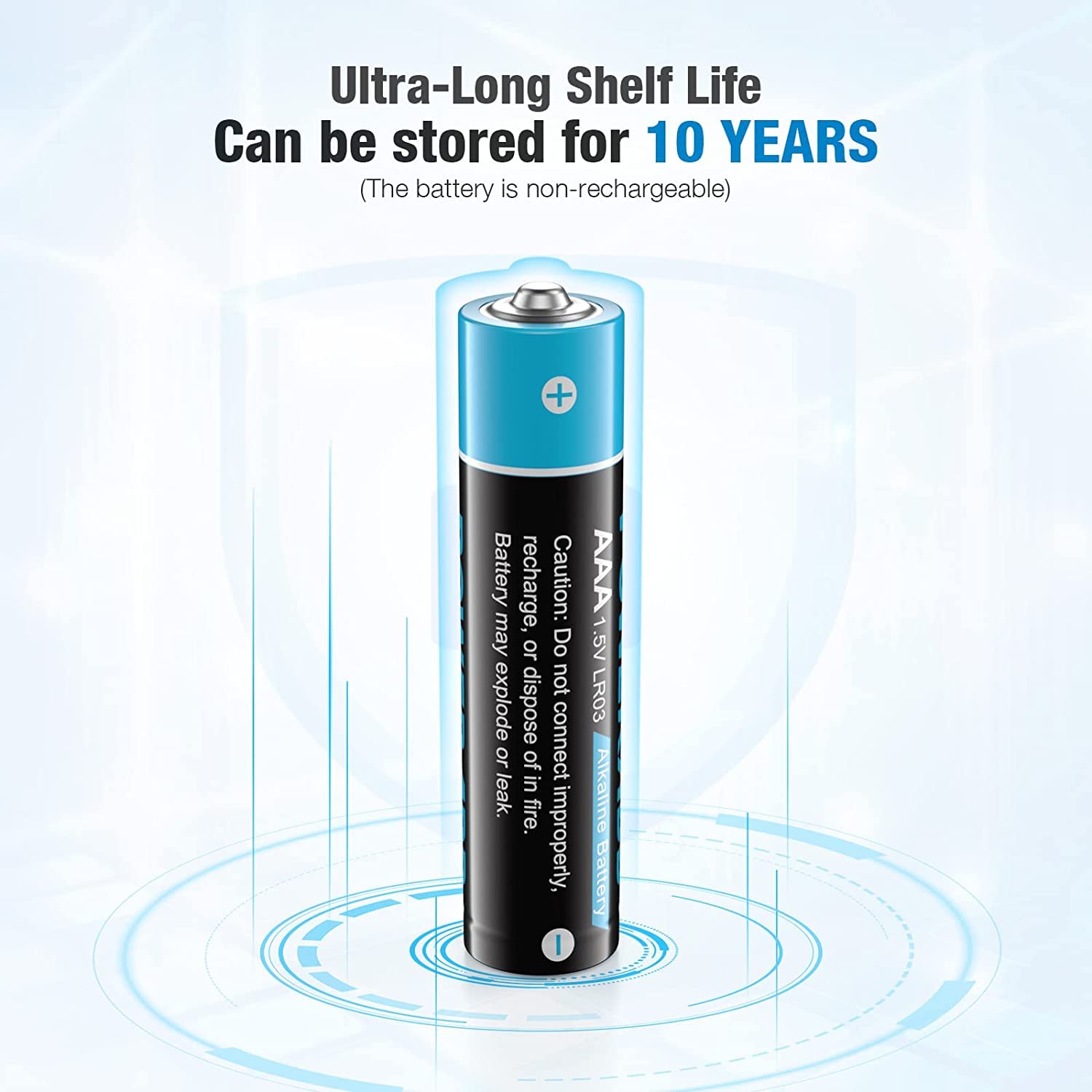 CHANGBAISHAN AAA Batteries 16 Pack, High Capacity Alkaline AAA Batteries for Home or Office, Non-Rechargeable