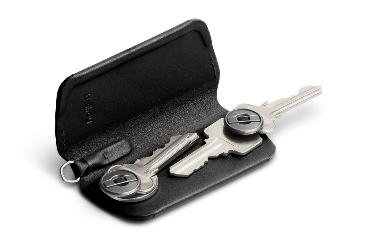 Bellroy Key Cover Plus β Third Edition (Leather Key Holder, Holds 4 β 8 Keys) - Black
