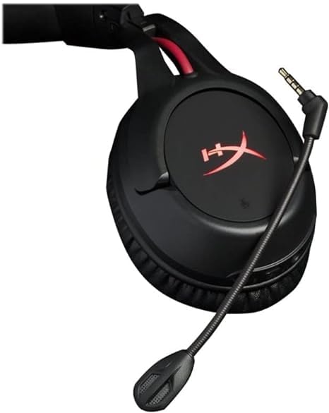 HyperX Cloud Flight - Wireless Gaming Headset, Battery Lasts Up to 30 hours of Use, Detachable Noise Cancelling Microphone, Red LED Light, Bass, Comfortable Memory Foam, PS4, PC, PS4 Pro (Renewed)