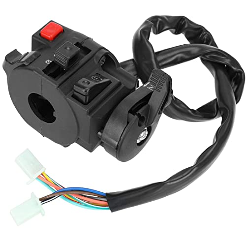 FVRITO 5 Function 9 Wire Left Starter Kill Light Choke Switch Assembly for 150cc 200cc 250cc 300cc TaoTao RoKeta Coolster ICEbear Yamoto Jetmoto Kazuma Vitacci Peace Baja Chinese ATV Quad 4 Wheeler
