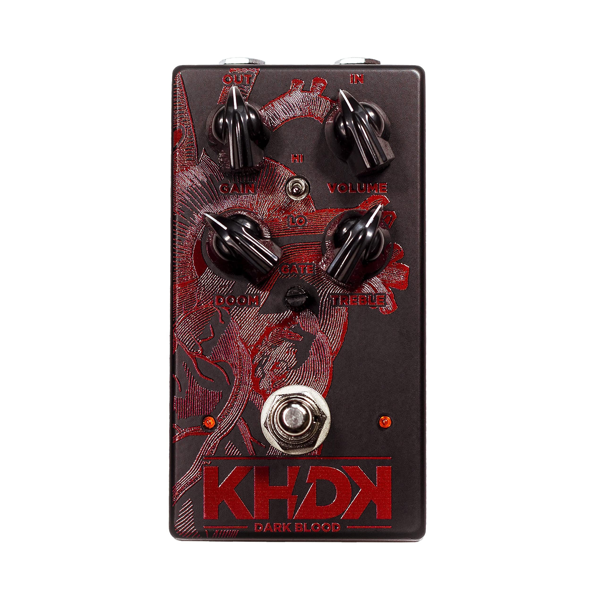 KHDK Dark Blood KHDK's Evil Pedal, Dark Blood, Delivers Evil, Merciless Amp Distortion