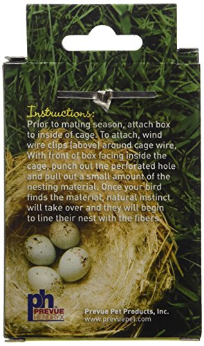 Prevue Pet Products BPV103 Cotton Thread Fibers Bird Nesting Material Box