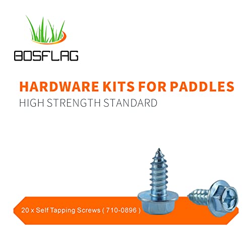BOSFLAG 20 Pack 1/β4-β14 x 5/8 Hex Washer Self Tapping Screws Replaces MTD 710-0896, 710-0776, 710-0776A, 7100776, 7100776A, 7100896, 910-0896 for Ryobi MTD Series Snow Blowers