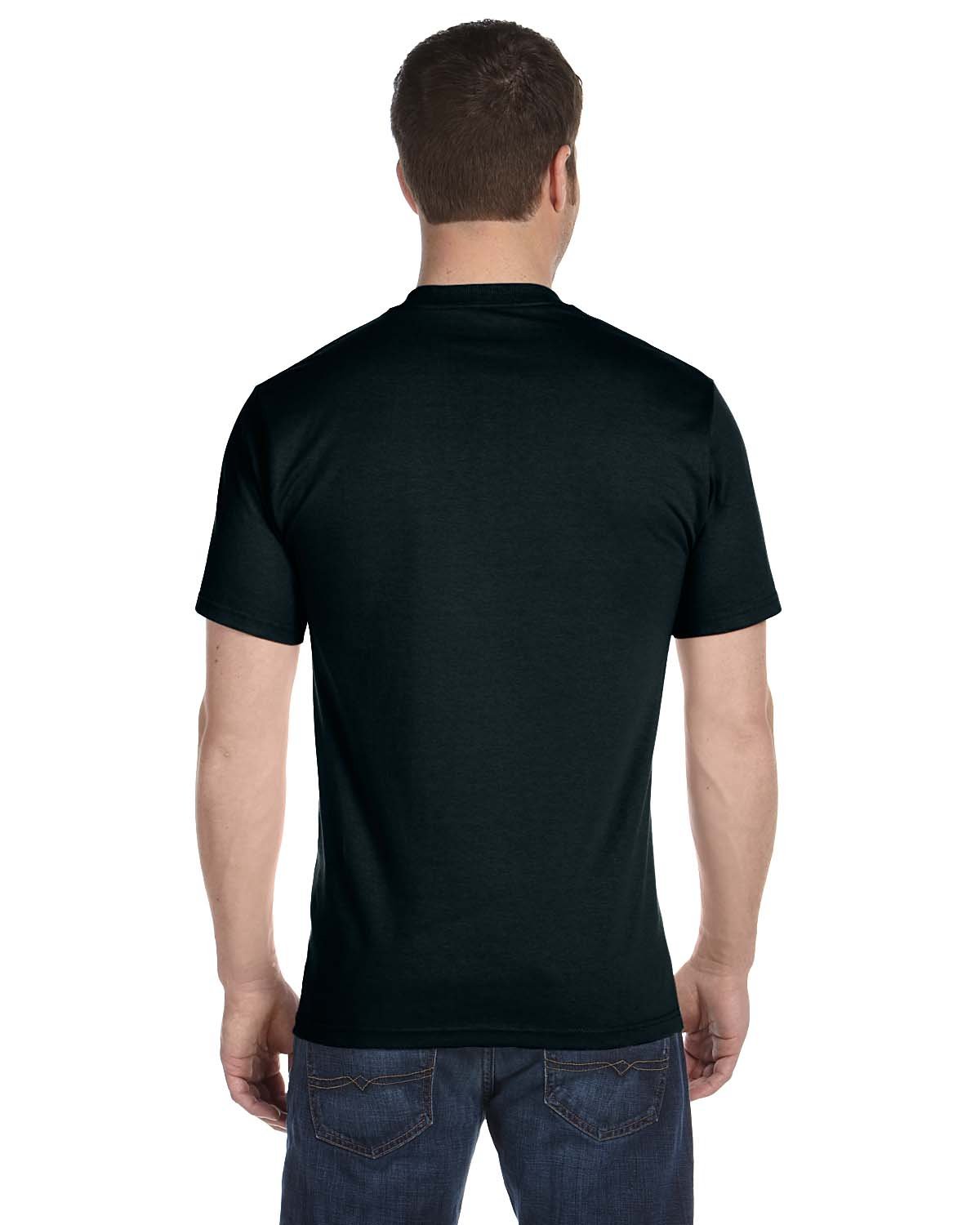 Hanes mens 6.1 oz. Beefy-T(5180)-BLACK-3XL-4PK