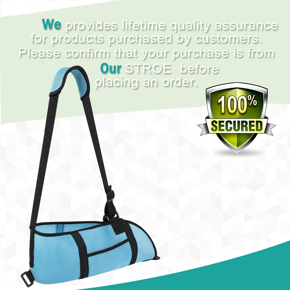 Arm Sling with Thumb and Shoulder Sling, Breathable Mesh Sling Immobilizer Elbow Arm Support for Broken Arm Shoulder Injury Available for Women and Men Left or Right Arm