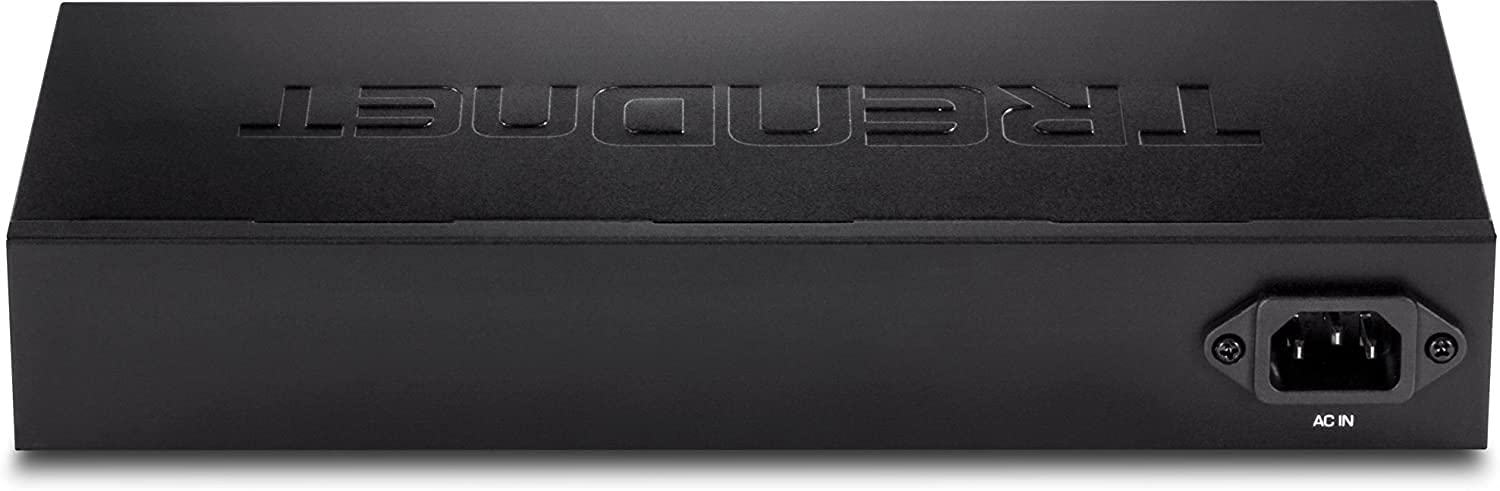 TRENDnet 10-Port Gigabit Web Smart Switch, 20 Gbps Switching Capacity, 8 x RJ-45 Ports, 2 x SFP, Slots, VLAN, QoS, LACP, IPv6 Support, Fanless, Rack Mountable, Lifetime Protection, TEG-082WS Black
