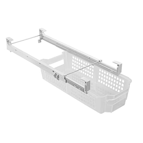 Smart Design Adjustable Sliding Drawer for Fridge Storage – Medium, Holds up to 15 lbs. – Extendable Fridge Drawer Organizer for Easy Organization and Storage – Made with BPA-Free Plastic