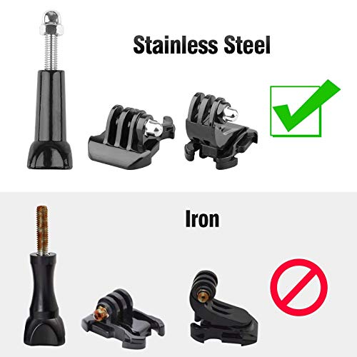 J Hook Buckle Mount Kit Compatible with Gopro,Vertical Surface J Hook,Buckle Clip Quick Release Mount,Long Thumb Screw,Anti Rust Buckle Mount for Gopro Hero 11 10 9 8 7 6 5 4 3 3+