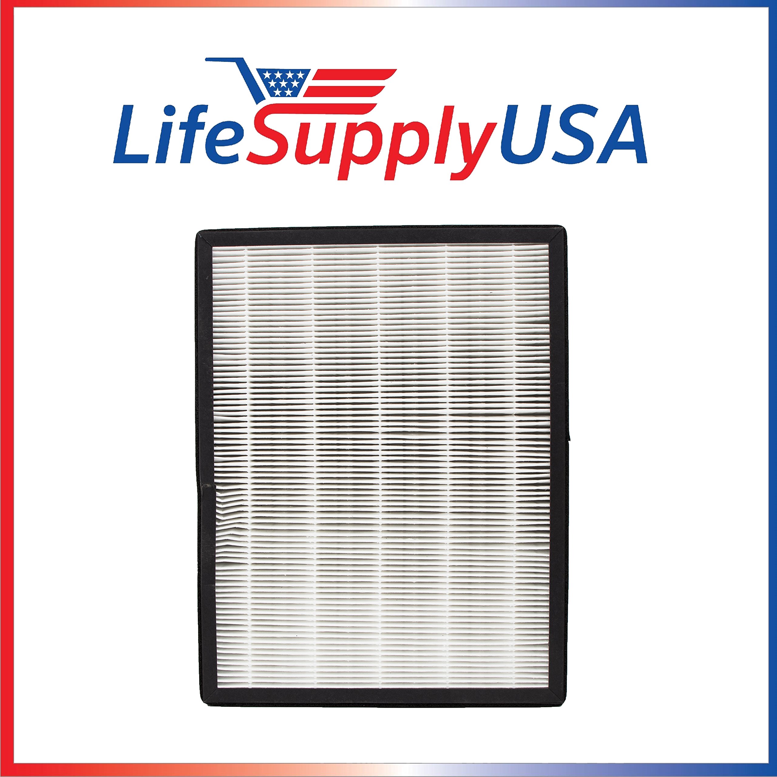 LifeSupplyUSA (2-Pack) True HEPA Air Cleaner Filter Replacement Compatible with AIRMEGA Max 2 High-Efficiency Air Cleaner 400/400S, 3111735 Deodorizer