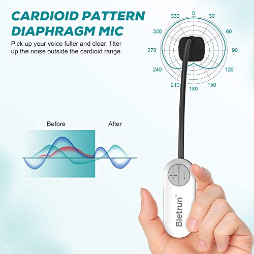 Bietrun UHF Wireless Microphone Headset, 165ft Range, Working Time 6H, 1/4''Plug, Wireless Headset Mic &Handheld Mic 2 in 1, for Karaoke Speaker, Amplifier, Mic Speakers, PA System, Teaching, Fitness