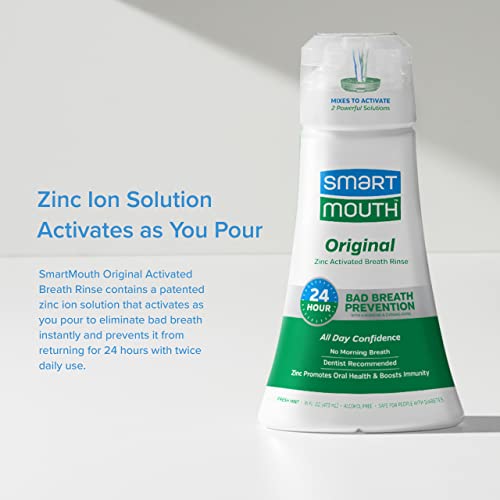 SmartMouth Original Activated Mouthwash & Single Packs, Travel Mouthwash, Fresh Mint