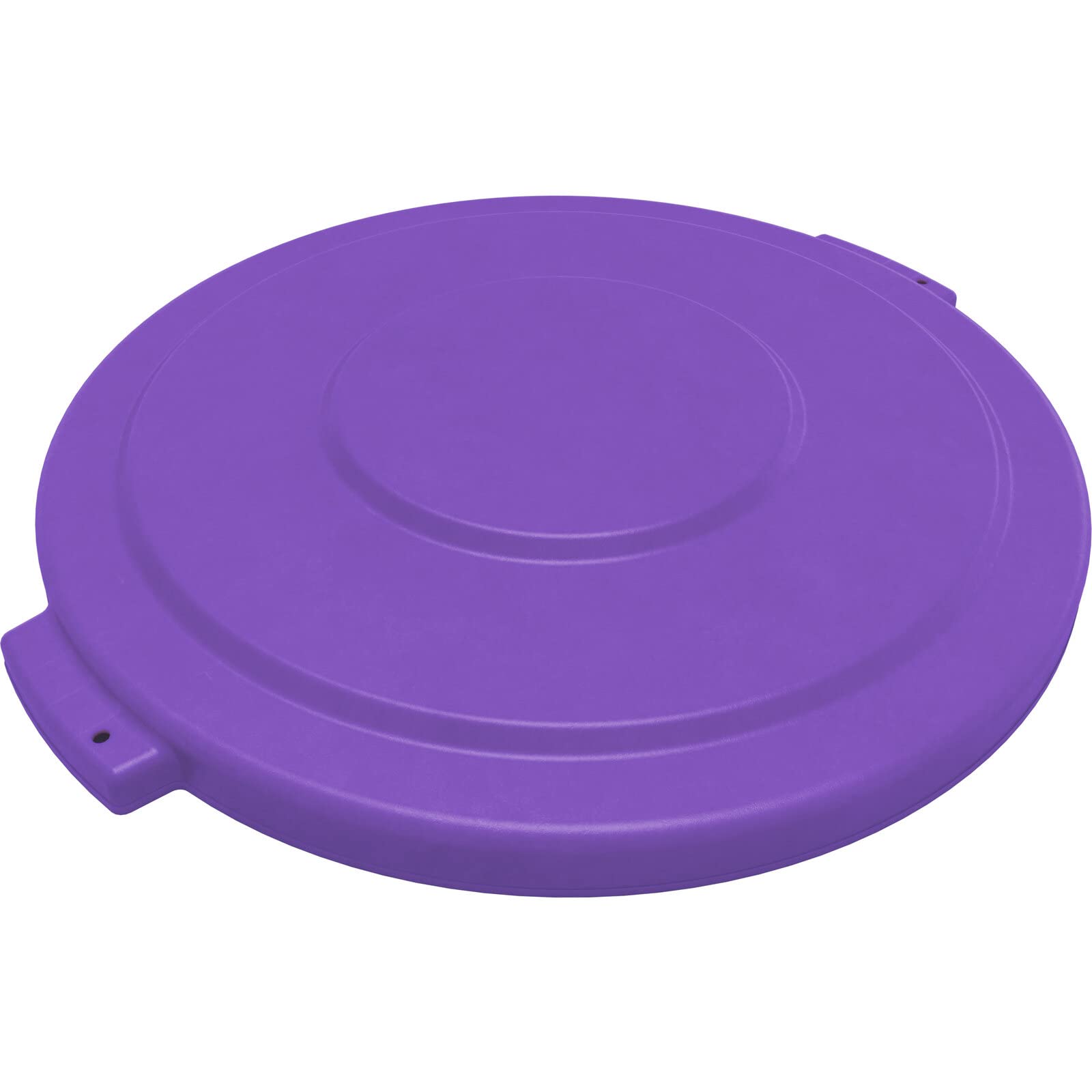 SPARTA Bronco Trash Can Lid, Round Waste Container Cover, Polyethylene, 20 Gallons, Purple, (Pack of 6)