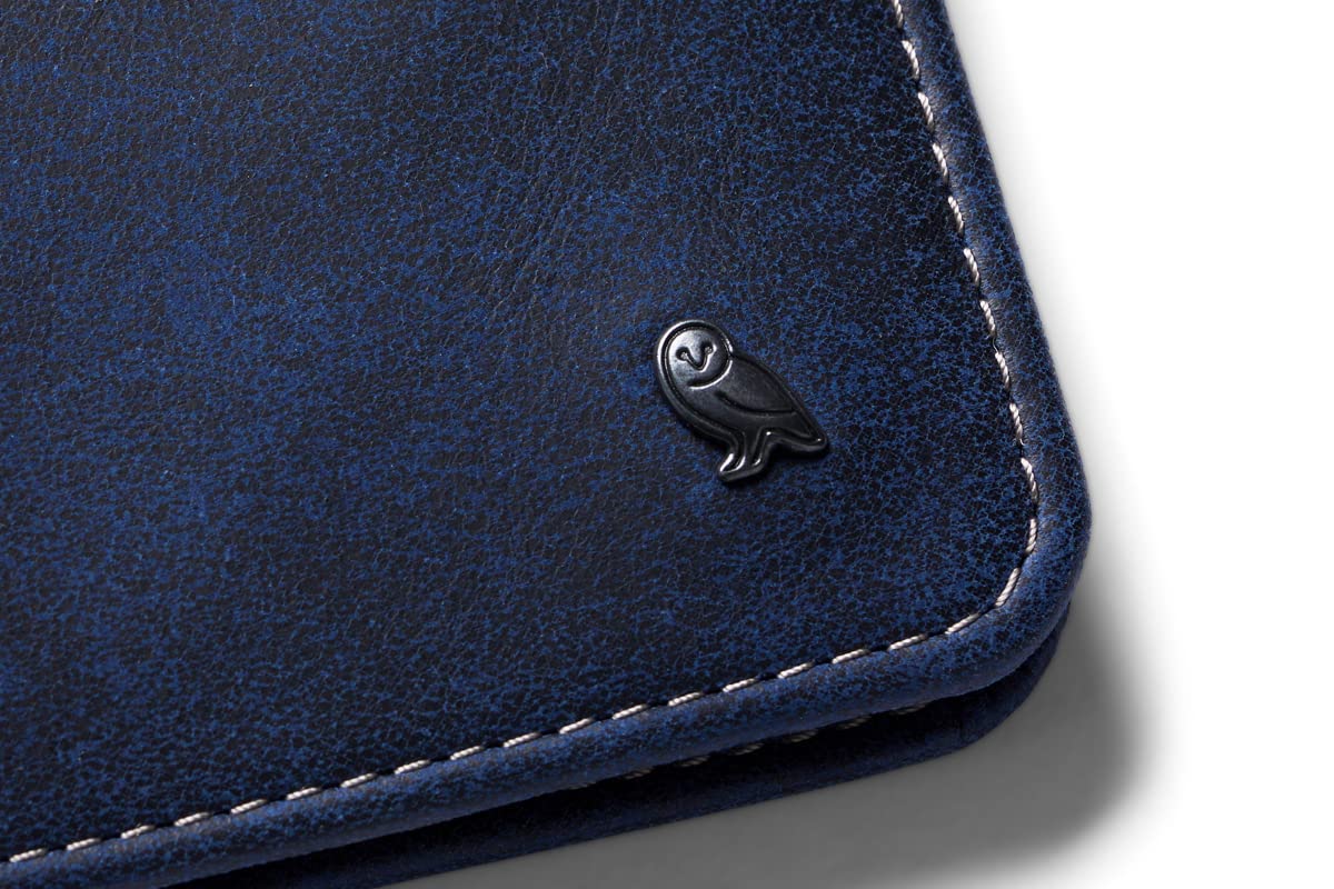Bellroy Hide & Seek Slim Leather Wallet RFID Versions Available, Ocean, One Size