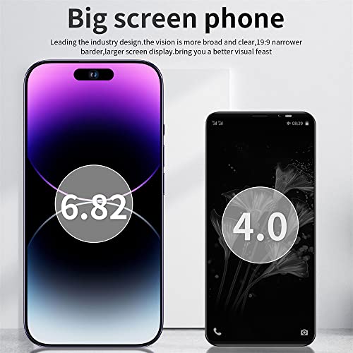 Echoamo A14 Pro MAX Unlocked Smartphone, 6.82-inch HD Screen Phone, 4+128G Dual SIM Phone with A 128G Memory Card for Android 10 (Four Colors to Choose from)