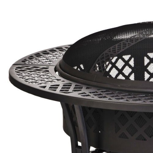 CobraCo Diamond Mesh Fire Pit with Screen and Cover FB8008