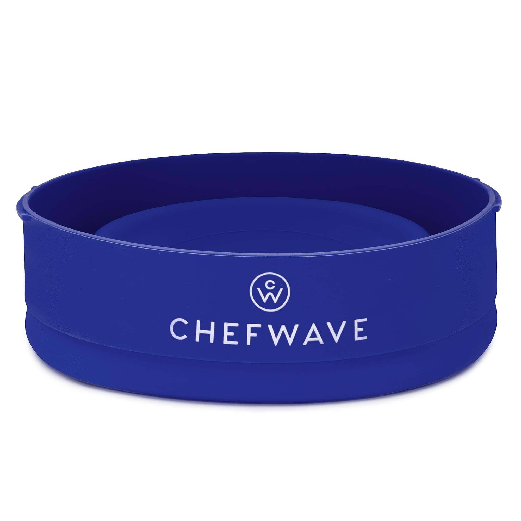 Chefwave Silicone Popcorn Popper (Dark Blue) - Reusable, Collapsible Microwave Popcorn Bowl - Dishwasher Safe