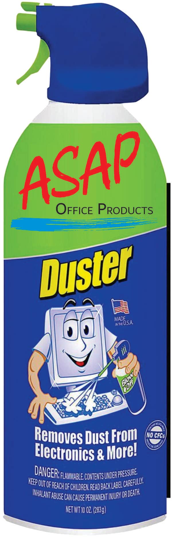 Can Air, Compressed Air Duster, 10 oz Can, Disposable Cleaning Duster, 10 oz - 1 Can