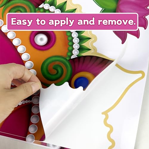 BAYLAY Diwali Decorations for Home - Rangoli Floor with Patterns Stickers Traditional Indian Diwali Decorations for Entrance Décor and Gift