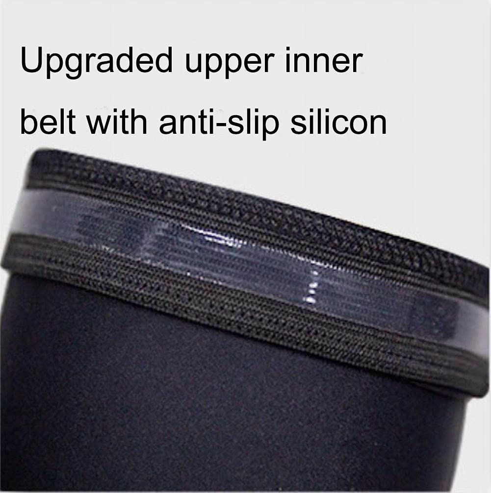 Arm Sleeves with 2 Cut Fingers Gloves for Men by Emaplos Antislip Design Compression UV-Protection Armsleeves 1 Pair (Navy)
