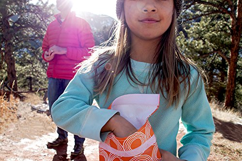 Lunchskins Reusable 2 Piece Food Storage Bag Set, 1 Sandwich Bag + 1 Snack Bag, Blue Whale