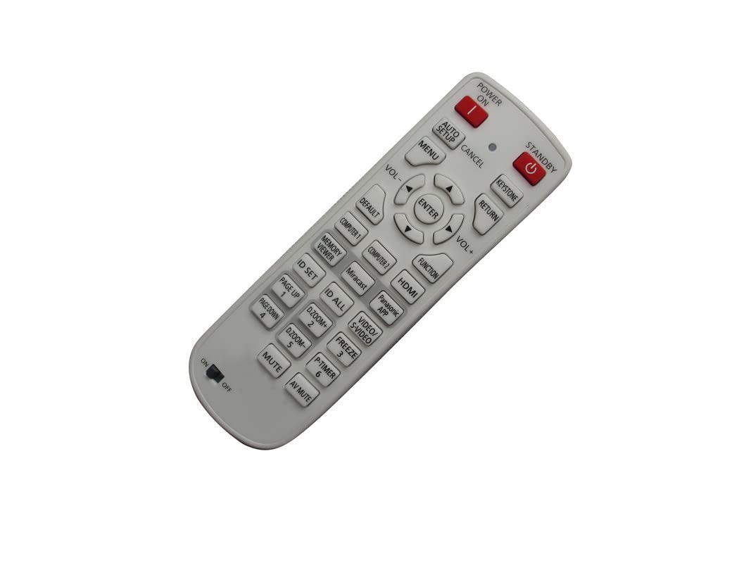 HCDZ Replacement Remote Control for Panasonic N2QAYA000060 PT-DW750 PT-DW750UW PT-DW750ULW PT-DW750UB PT-DW750ULB Large Venue DLP Projector