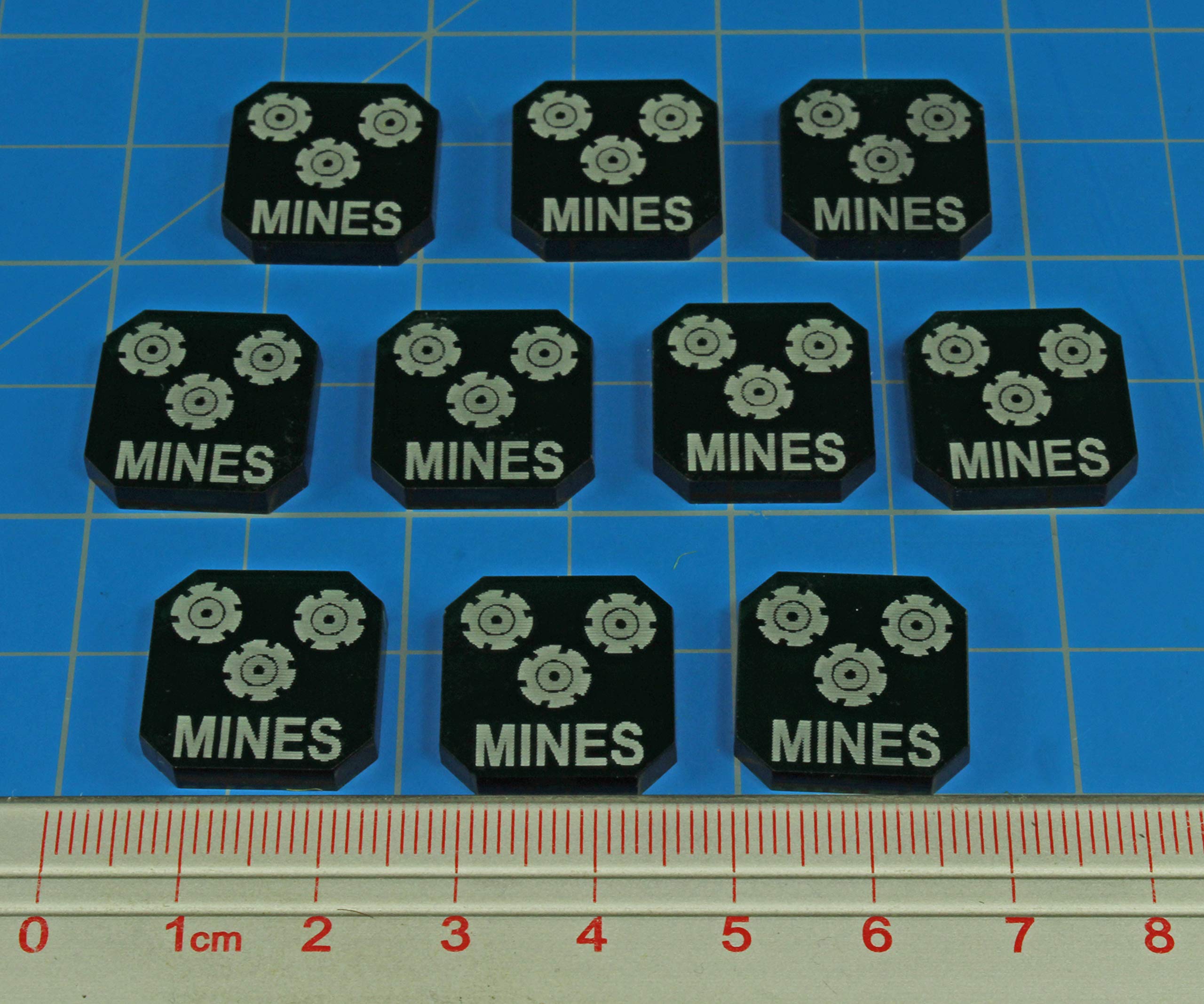 LITKO Ammo Tokens | Compatible with Gaslands Miniatures Game | Legacy | Refueled | Set of 10 | (Mines Ammo)