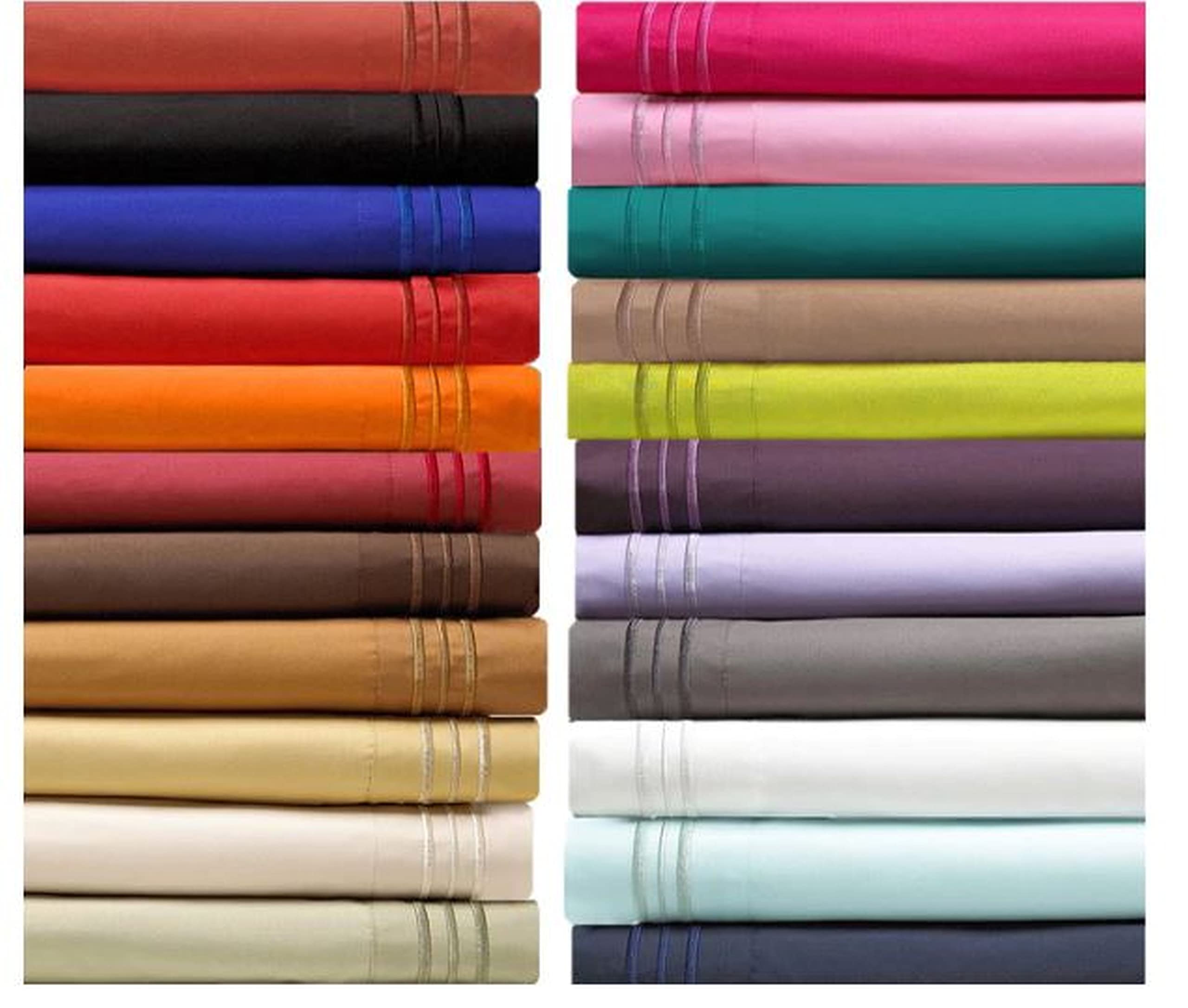 Elegant Comfort Luxury Ultra-Soft 2-Piece Pillowcase Set 1500 Thread Count Egyptian Quality Microfiber Double Brushed-Wrinkle Resistant, Standard Size, White