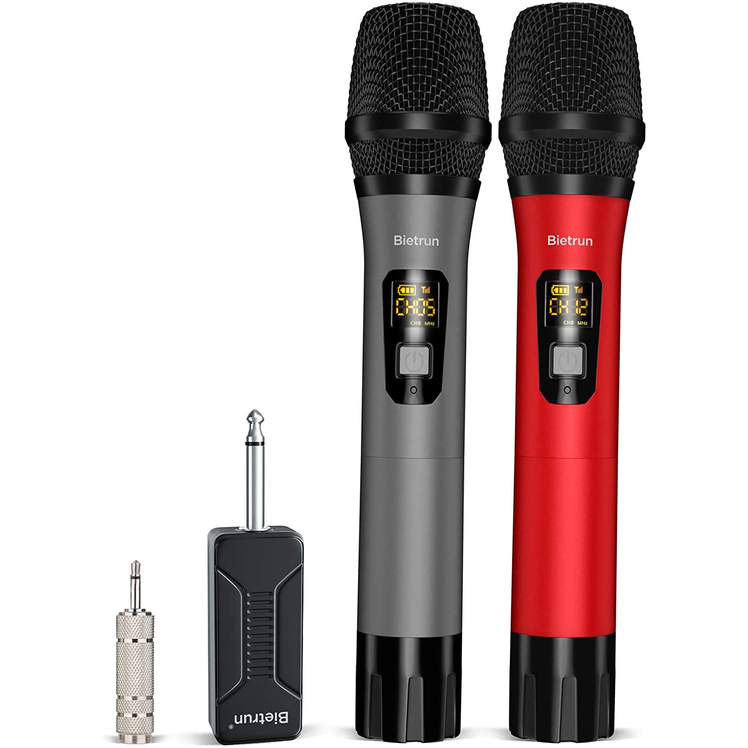 Bietrun Wireless Microphone Portable Storage Case WXM02 WXM04 WXM19 WXM21, Dual Mic Bag with EVA Hard Shell Exterior, Case Only, for travel outing handheld