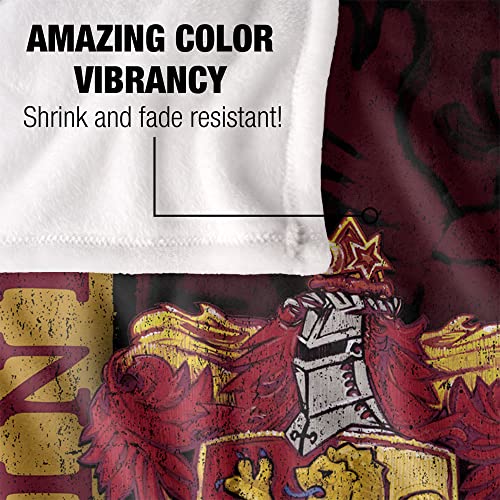 Harry Potter Blanket, 36"x58" Harry Potter House Crest Gryffindor Silky Touch Super Soft Throw Blanket
