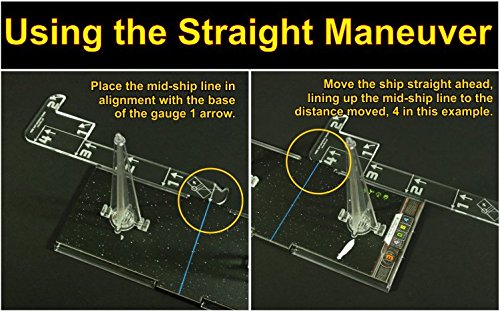 LITKO Space Fighter Huge Ship Universal Maneuver Gauge | Compatible with Star Wars: X-Wing (Fluorescent Green)