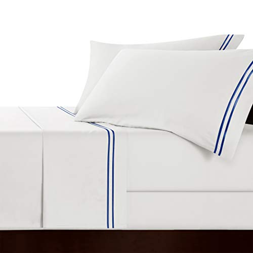 CHUN YI 3pcs King Bedding Duvet Cover Set Cotton Tencel Lyocell Bed Set, Duvet Cover King Cal King, 1 Duvet Cover and 2 Pillowcases, King/California King, White