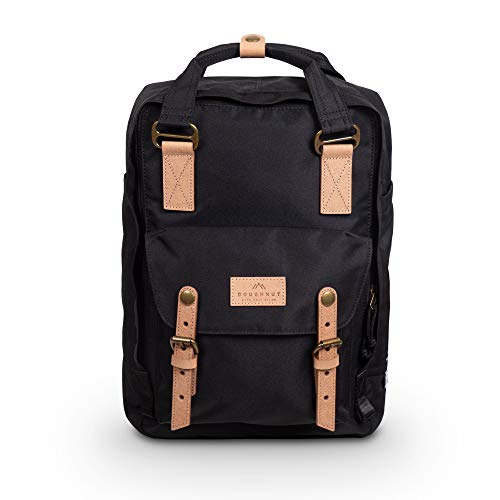 Doughnut Travel Laptop Backpack, Slim Durable Reborn Series Daypack Backpacks, Water Resistant College Computer Bag for Men & Women Fits 14 Inch Notebook(Black)
