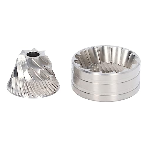 Coffee Grinding Disc Core Kit, Coffee Grinder Disc Strong Applicability High Efficiency for Milk Tea Shop (Seven Star Cone)
