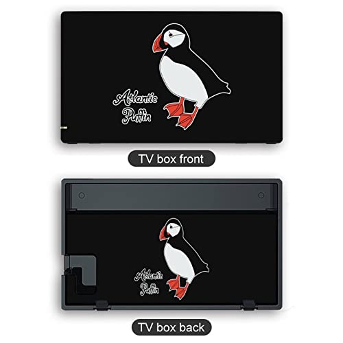 Bird Atlantic Puffin Cute Skin Decal Stickers Compatible with Switch Protective Faceplate Full Set Console