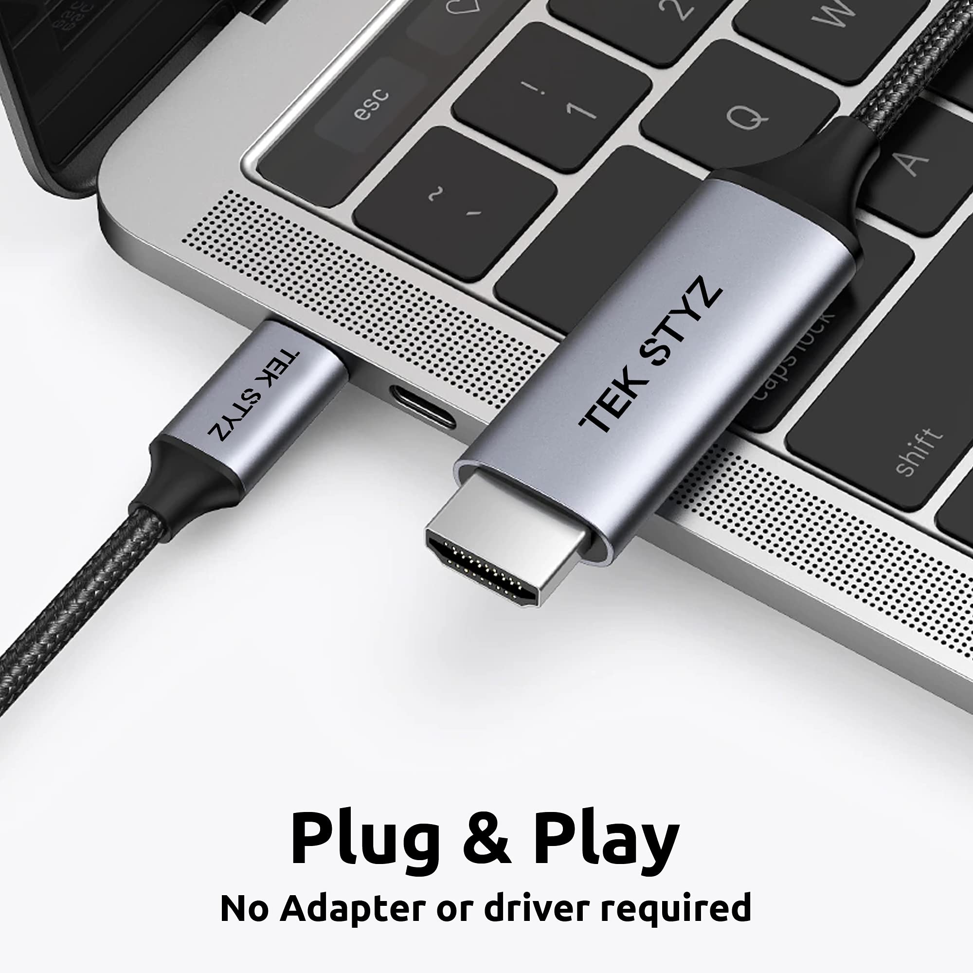HDMI 4k Adapter Kit Compatible with Samsung Galaxy Tab S7 Plus at Digital Full 60Hz with 6 Foot Cable!