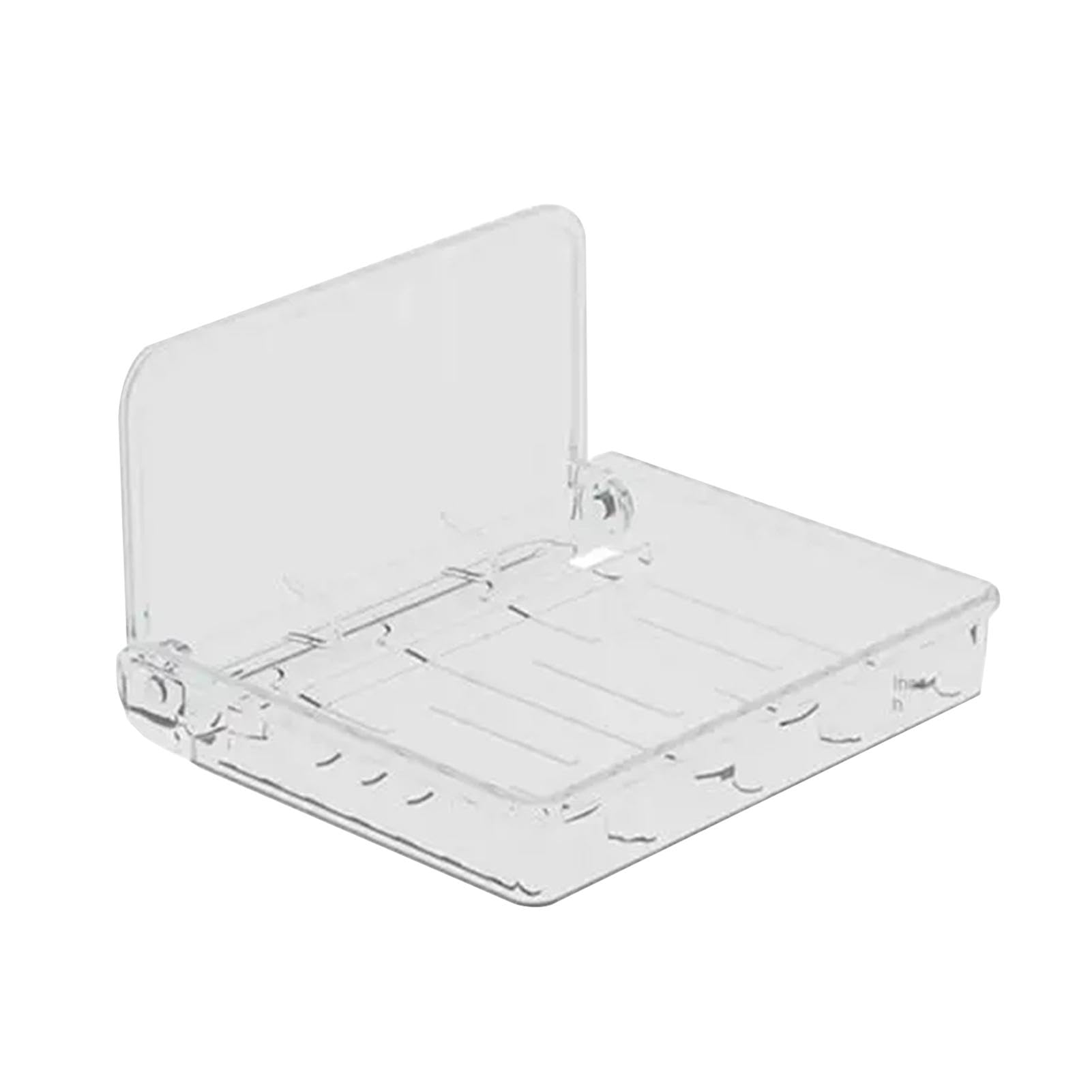 Clear Shelves for Wall - Foldable Clear Acrylic Shelf | -Free Sturdy Wall Shelf, Multifunctional Innovative Wall Shelf Organizer for Bathroom, Kitchen, Balcony, Toilet Paper
