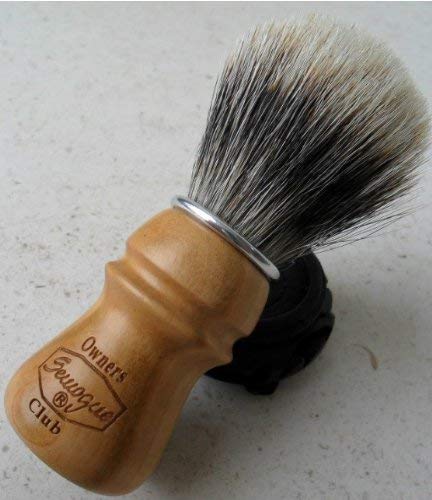 S.O.C. Cherry Wood Shave Brush - Badger shave brush by Semogue