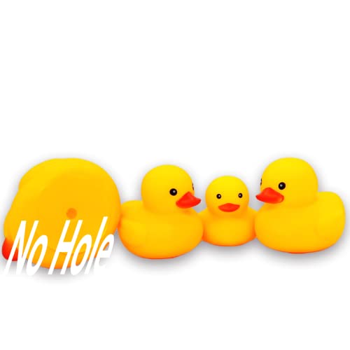 Rubber Funny Ducks/Duckies Waterproof No Bebe Noise Bath Toy Without Hole or with No Hole Student Office Desktop Decor IT Programmer Funny Partner Rubber Duckies in Bulk