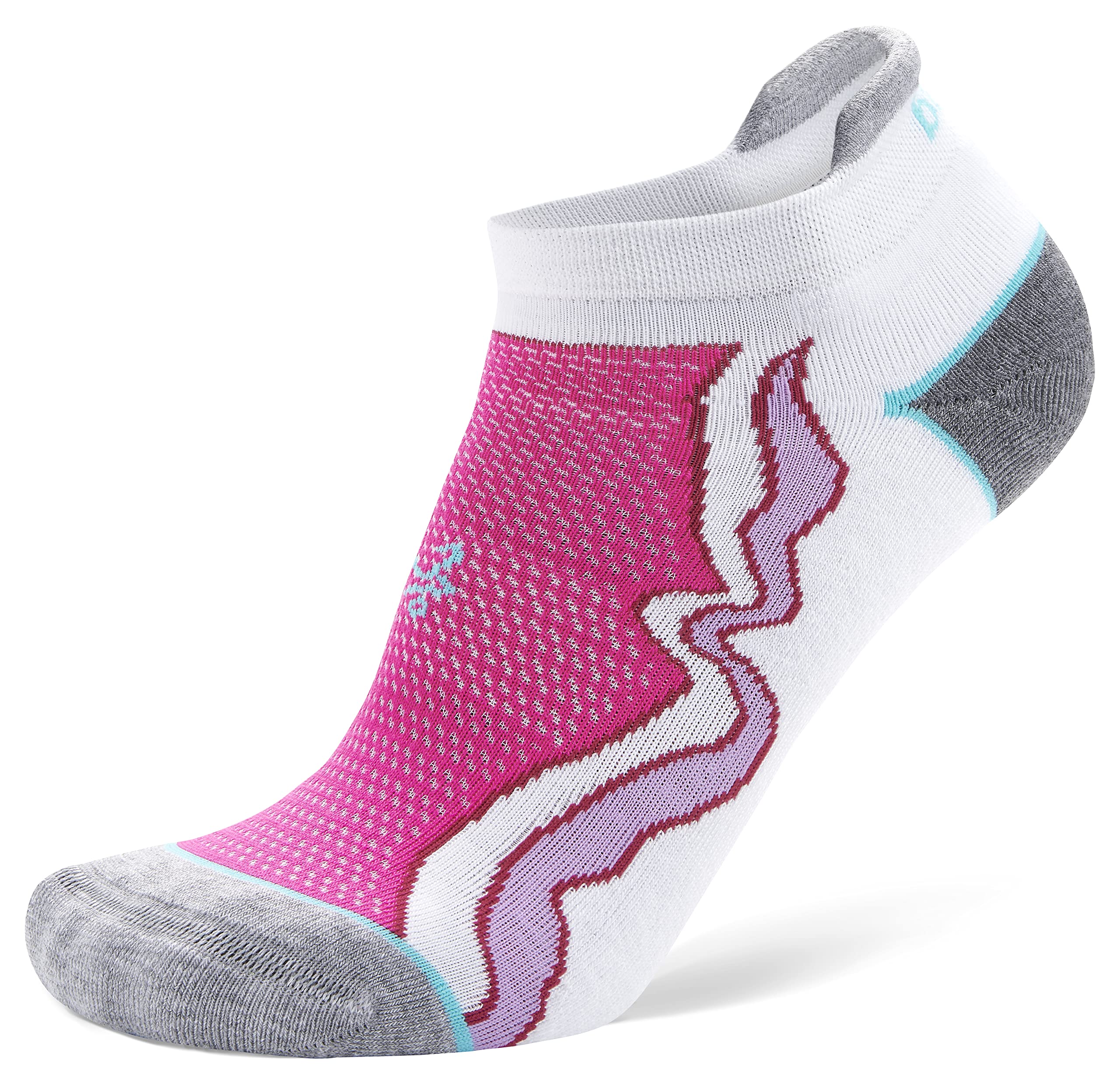 Balega Women's Enduro V-Tech Arch Support Performance No Show Athletic Running Socks (1 Pair), White, Small