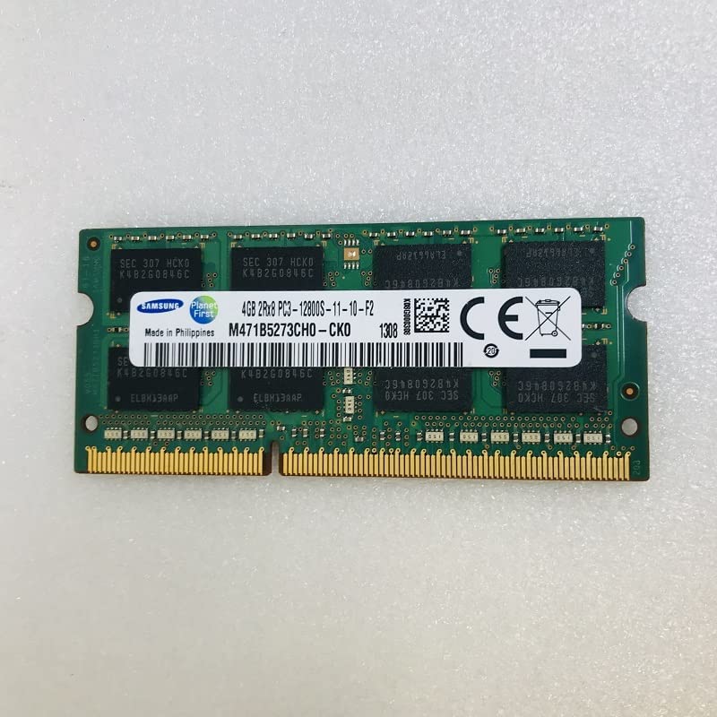 Samsung 4GB DDR3 PC3-12800 1600MHz 204-Pin SODIMM Laptop Memory Module RAM. Model M471B5273DH0-CK0