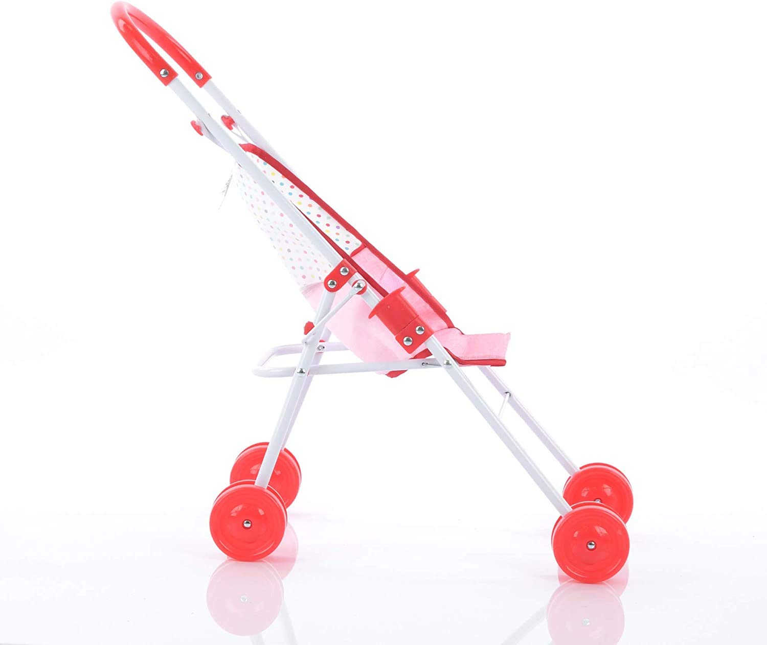 Little Mommy Doll Travel Stroller (D82489), One Hand Push for Adventure Filled Strolls - Seat Belt to keep Baby Doll / Stuffed Animal Safe, Foldable - Fits Dolls up to 21", Age 3+ [Amazon Exclusive]