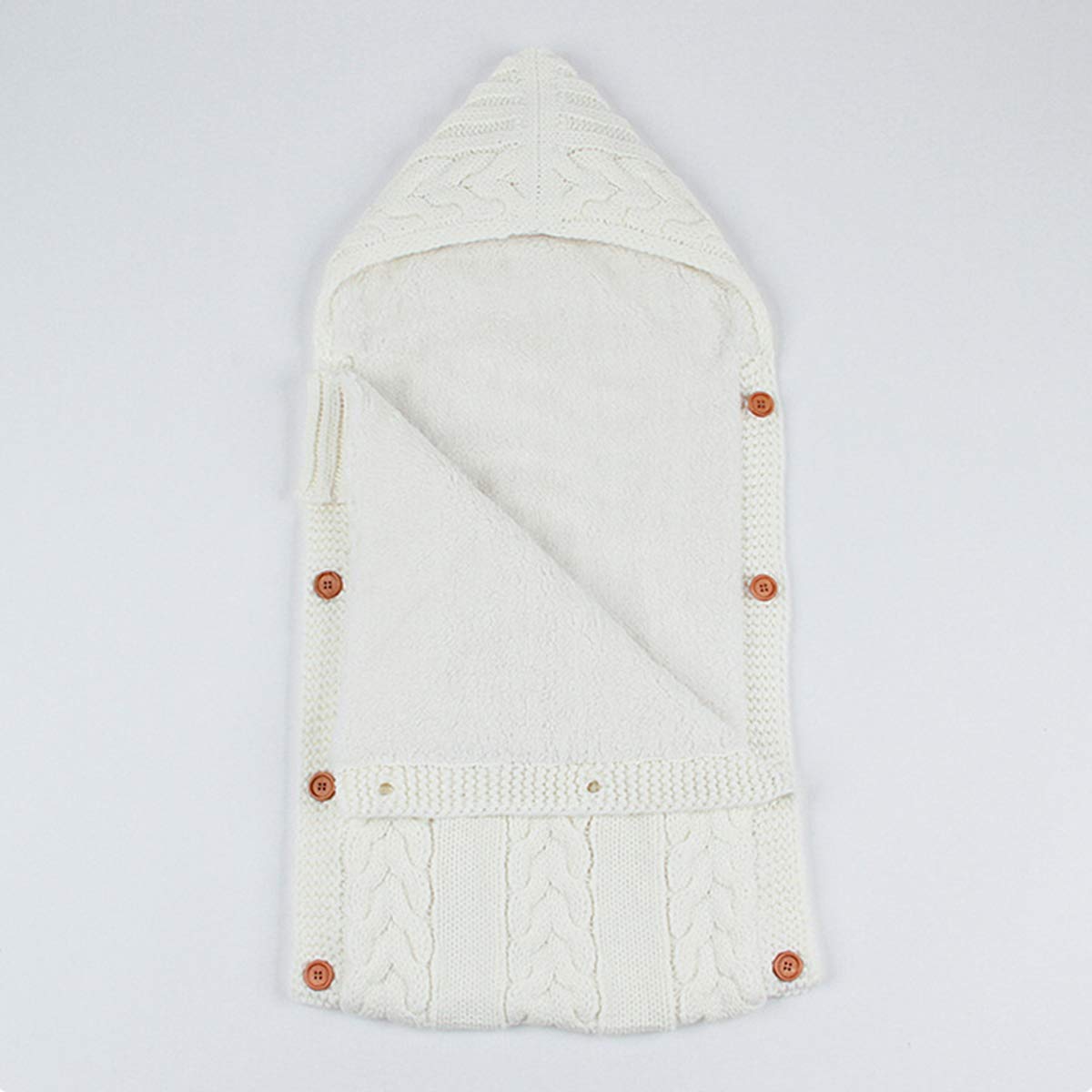 Yinuoday Newborn Baby Fleece Swaddle Blanket Wrap Sleeping Bags Infant Swaddle Sack White