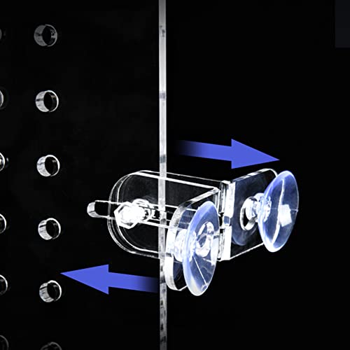 Gigicloud Fish Tanks Transparent Acrylic Divider with Suction Cup Fish Tank Aquarium Accessories DIY Designed Clear Easy to Bent Cut and Assemble for Fighting Sick Fish, 7 X 6.3 Inch
