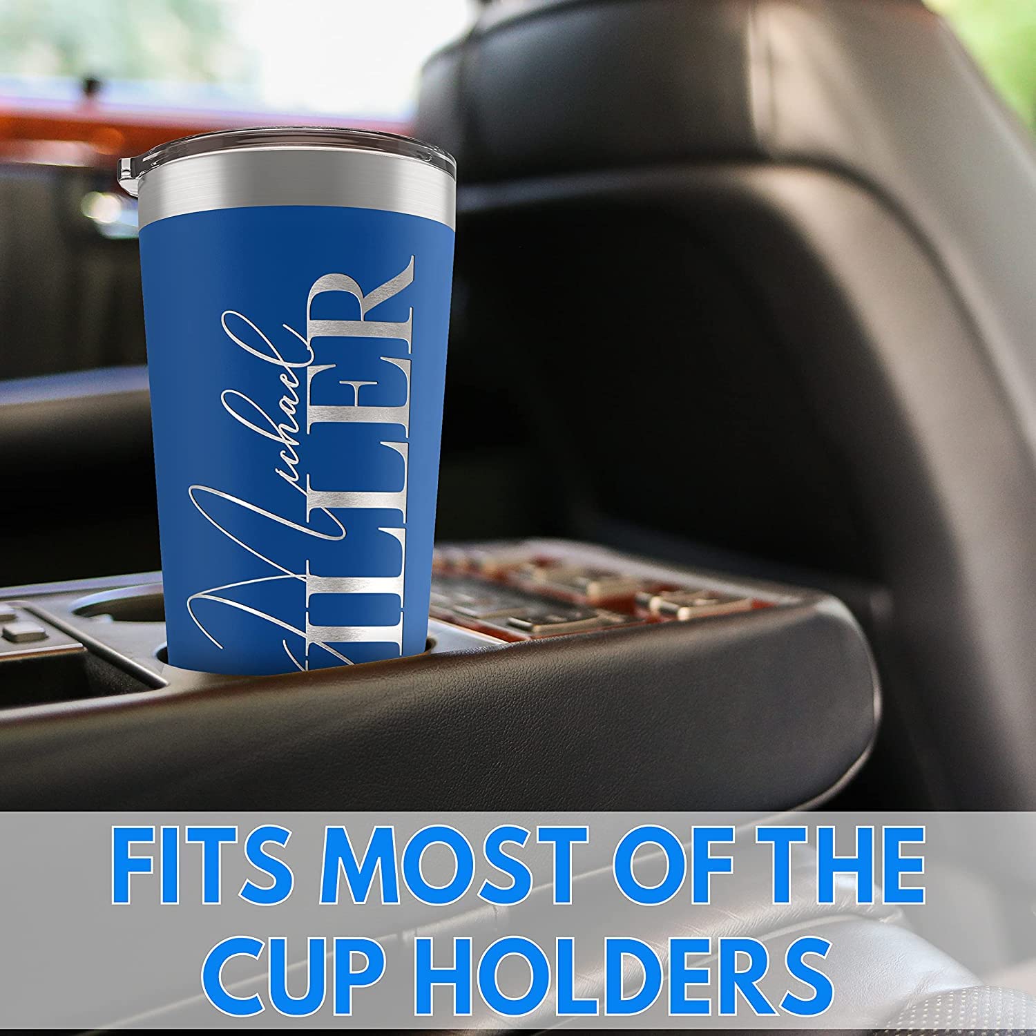 Be Burgundy Personalized Tumbler with Engraved Name - 12 Designs, 20 Oz Coffee Tumbler with Slider Lid, Black - Double Wall Insulated, Personalized Gifts for Him